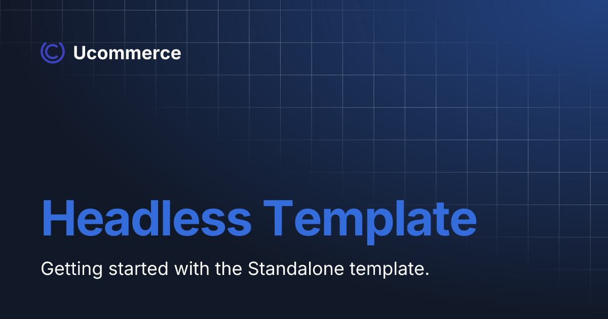 Headless Template | Ucommerce